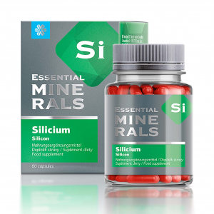 Food Supplement Essential Minerals. Silicium (Silicon), 60 capsules